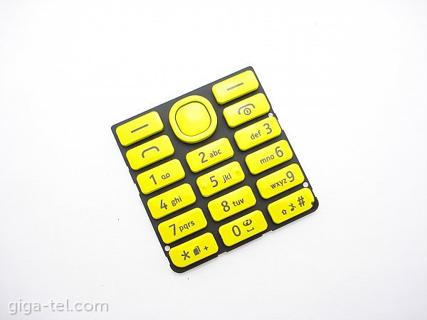 Nokia 206 keypad yellow - dual SIM - 9793T81