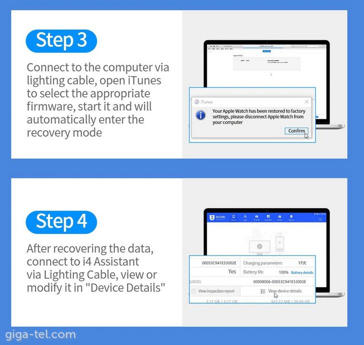 JC Aixun S-Dock iWatch restoring test box / iBus adapter