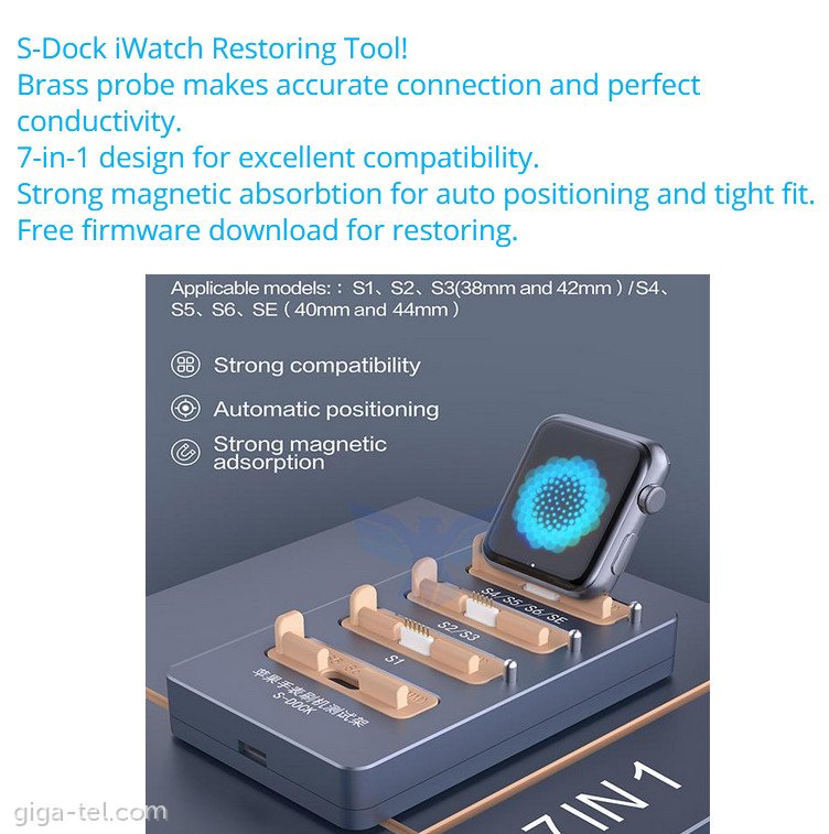 JC Aixun S-Dock iWatch restoring test box / iBus adapter