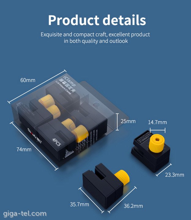 Qianli iClamp LCD fixing clamps SET 4pcs