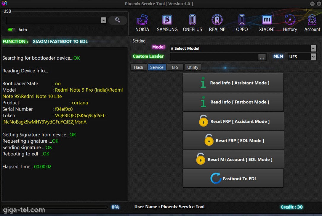 Phoenix Service Tool - 100 credits - https://www.phoenixservicetool.com/